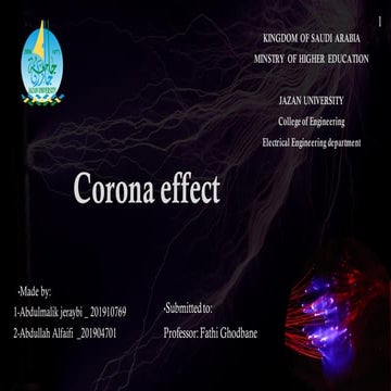 Corona effect presentation | PDF | Weather | Science