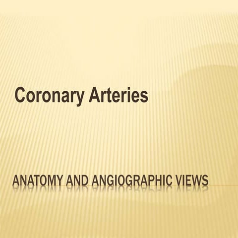 Angulated views in coronary angiography,an introductory lecture for ...