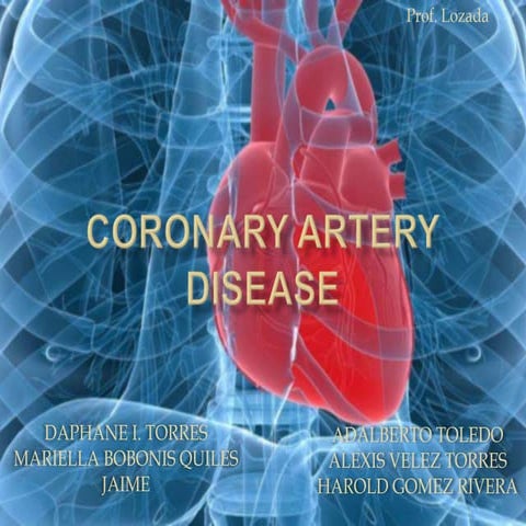 Coronary artery disease presentation | PPTX