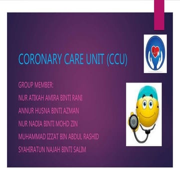 Coronary care unit (ccu) | PPTX