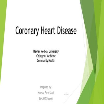 Coronary heart disease | PPTX