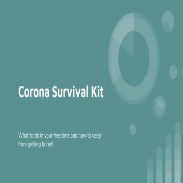 Corona survival kit | PPTX