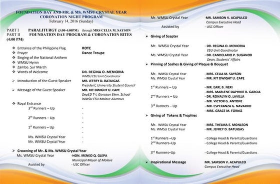 PROGRAMME for foundation day.doc