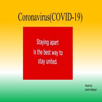 Coronavirus(COVID-19) | PPTX