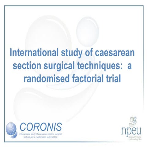 CORONIS-Background.ppt international study of Cesarean section ...