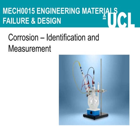 UCL Corossion identification and measurementpresentation | PPTX