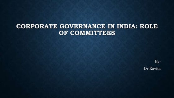 Naresh Chandra Committee Report and data | PDF