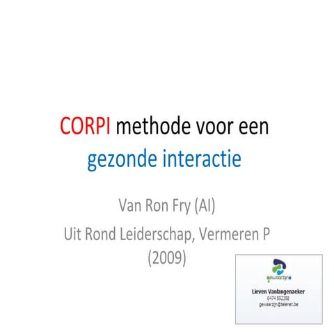 Corpi Voor Prof Comm Lv | PPT | Science