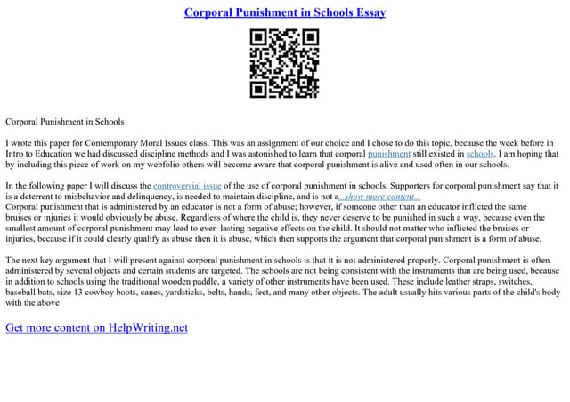 Importance Of Corporal Punishment In Schools importance-of-corporal-punishment-in-schools
