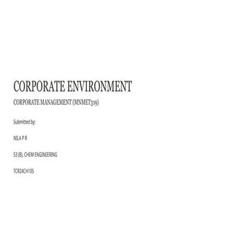 CORPORATE-ENVIRONMENT, corporate management | PPTX