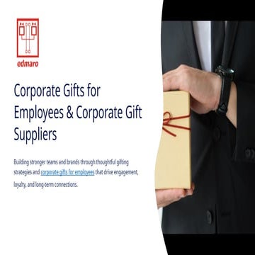 Corporate Gifts for Employees & Trusted Corporate Gift Suppliers | PPTX