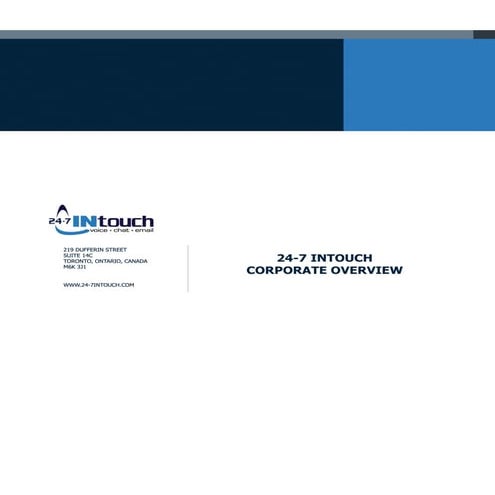 24-7 INtouch Corporate Overview | PDF