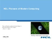 HCL Technology PPT( overview) | PPT