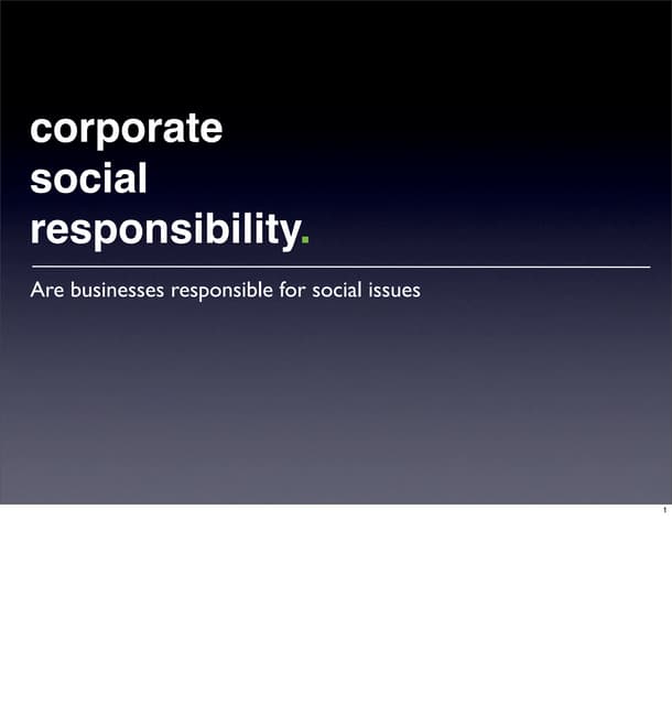 Corporate Social Responsibility CSR PowerPoint Templates | PPSX
