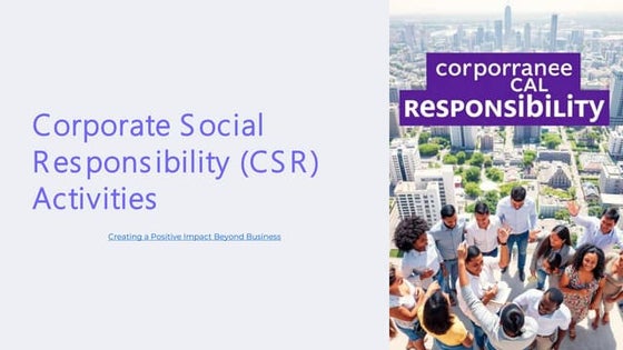 Approaches to csr | PPTX