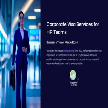 Corporate Visa Services for HR Teams – Streamline Business Travel in ...