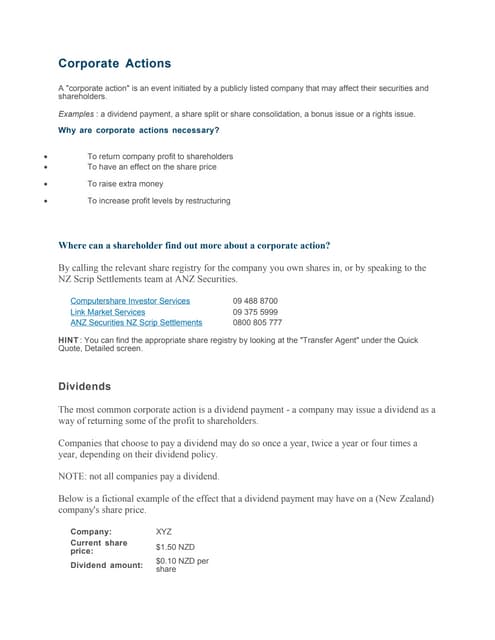 Corporate action and Reference Data Management Intro | PPT