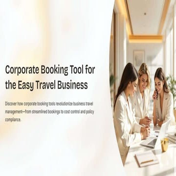 Corporate Booking Tool for the Easy Travel Business | PDF