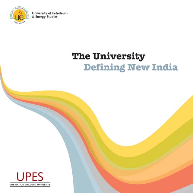UPES - Corporate Brochure | PDF