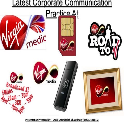 Corporate Communication at Virgin Media | PPTX
