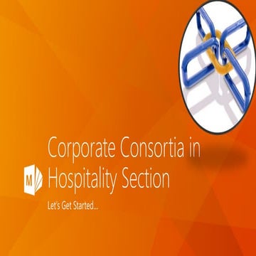 Corporate consortia in hospitality section 1 | PPTX