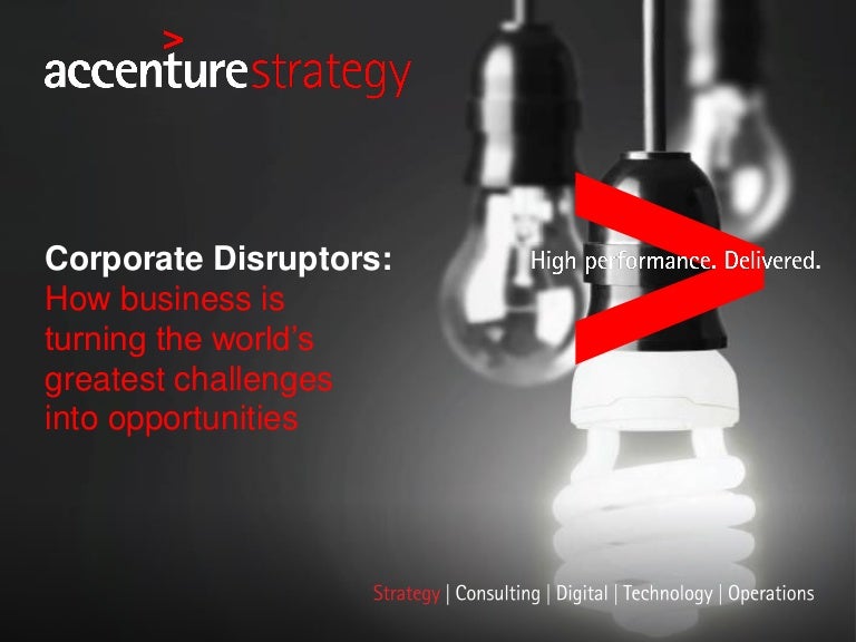 Corporate Disruptors: How Business is Turning Global Challenges into