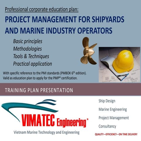 Project Management For Shipyards (professional corporate education plan ...