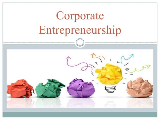 Intrapreneurship and its process | PPT
