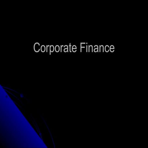 Corporate finance | PPT