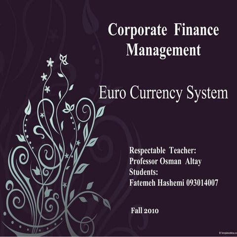 Euro Currency System | PDF