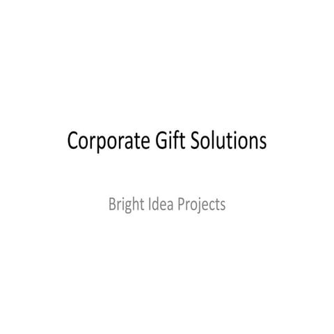Corporate gift solutions | PPSX