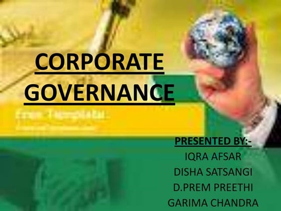 Corporate Governance Models | PPT