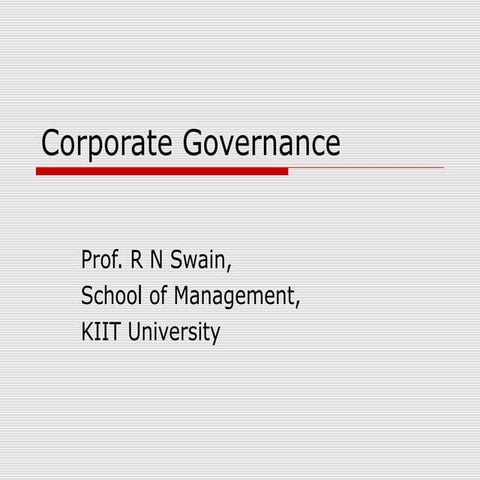 Revised G20-OECD Principles of Corporate Governance | PPTX