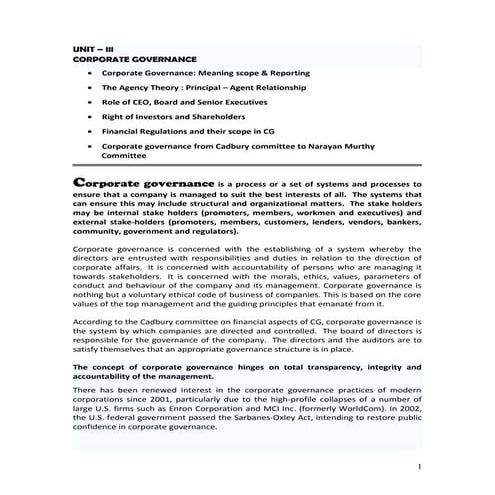 Corporate governance | PDF