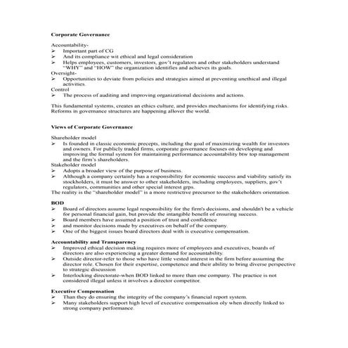 Corporate governance | PDF