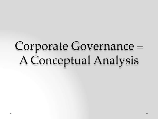 Revised G20-OECD Principles of Corporate Governance | PPTX