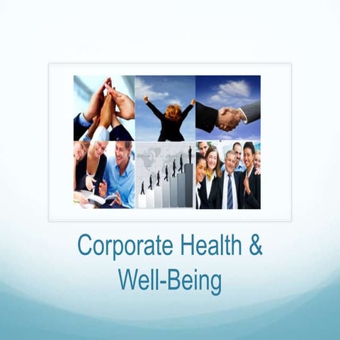 Corporate Health and Well-Being | PPTX