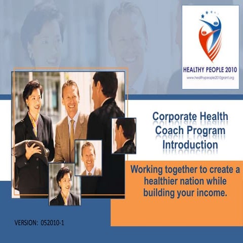 Corporate Health Coach Introduction | PPT