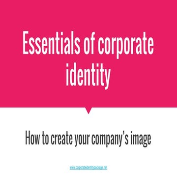 Corporate identity | PPTX