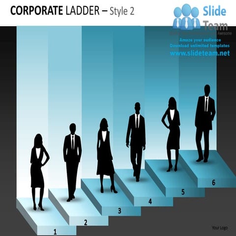 Corporate ladder style 1 powerpoint presentation slides ppt templates | PDF