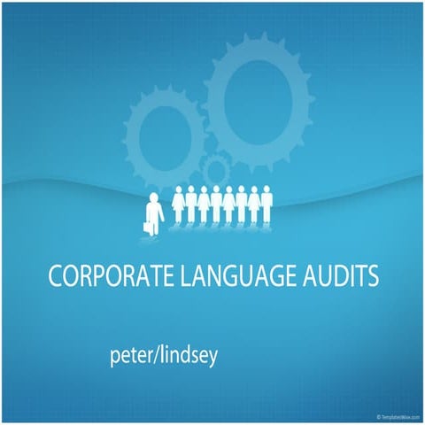 Corporate Language Audit | PPT