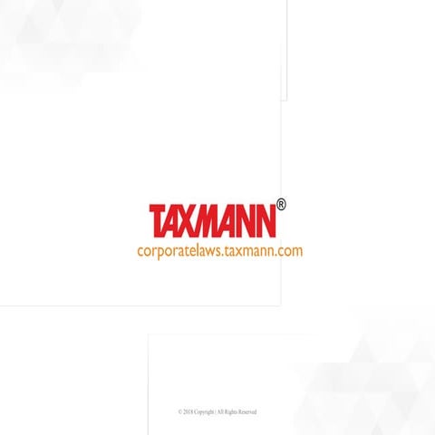 Taxmann's company law manual | PDF