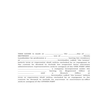 Corporate lease deed | PDF