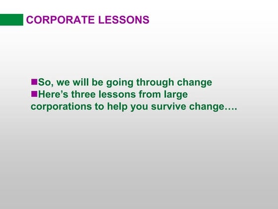 Corporate Lesson | PPT