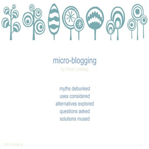 Corporate Micro Blogging | PPT