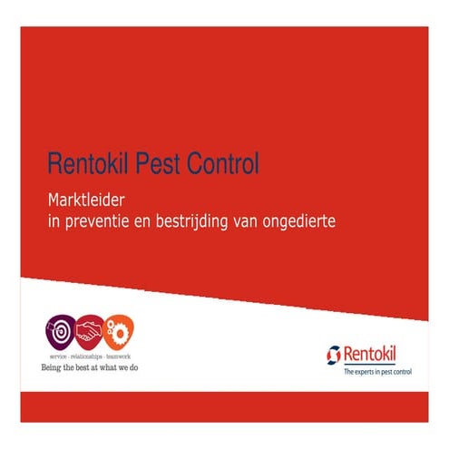 Corporate presentatie Rentokil Pest Control België | PDF