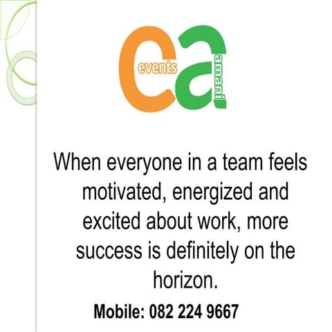 Team Building & Motivational talks | PPTX