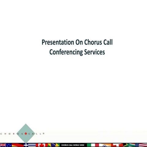 Corporate presentation chorus call | PPT