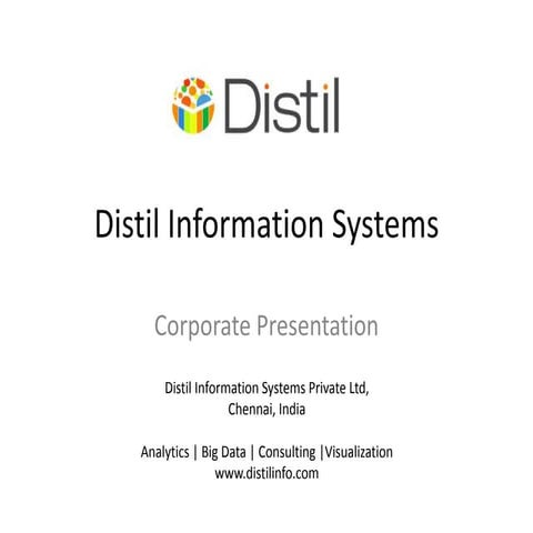 Corporate presentation - Distil Info | PPT