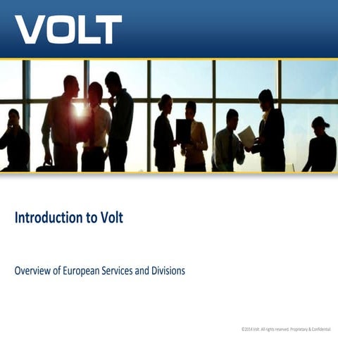 Volt Corporate presentation | PPTX